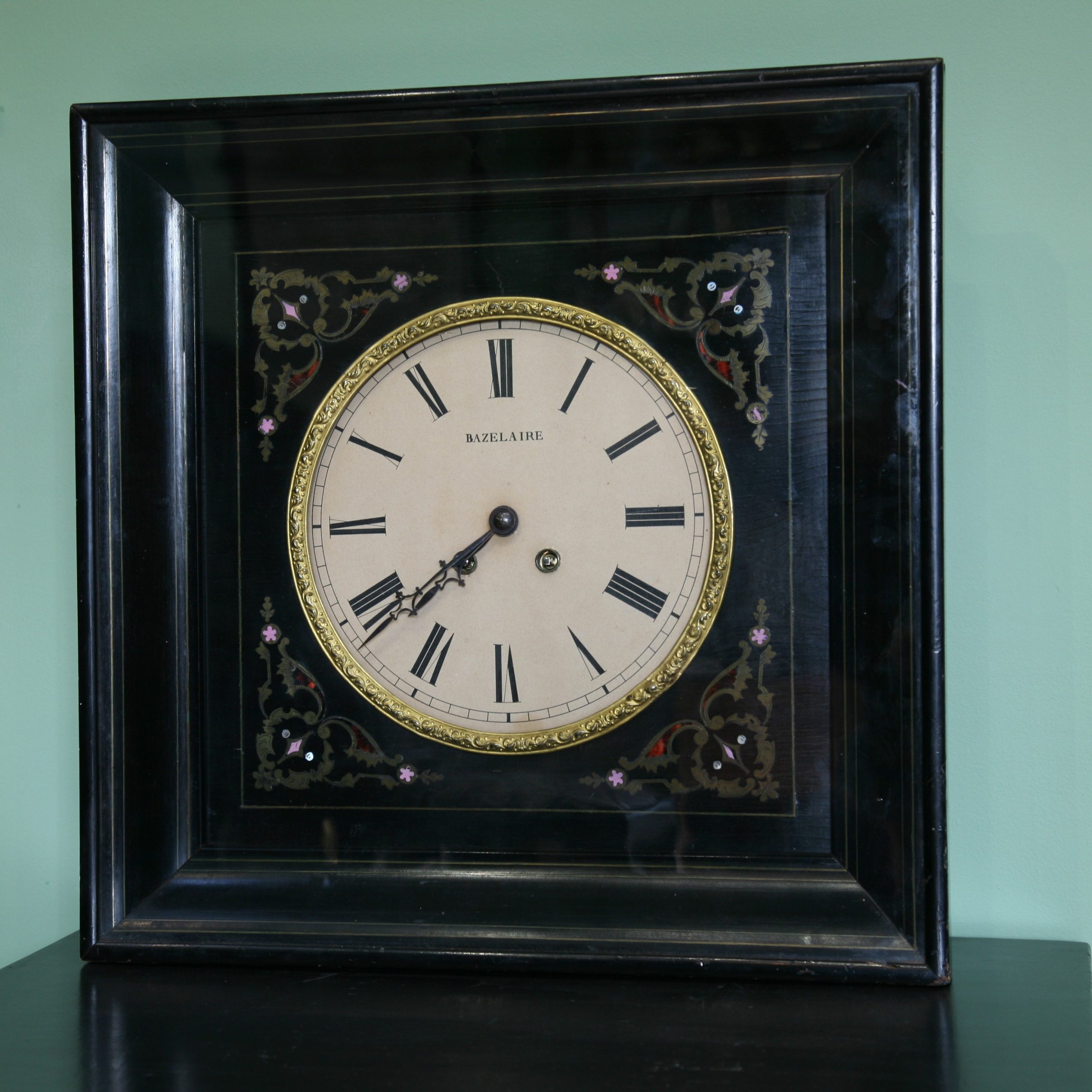 Antique Bazelaire Striking Wall Clock – Geoff Allnutt Clocks